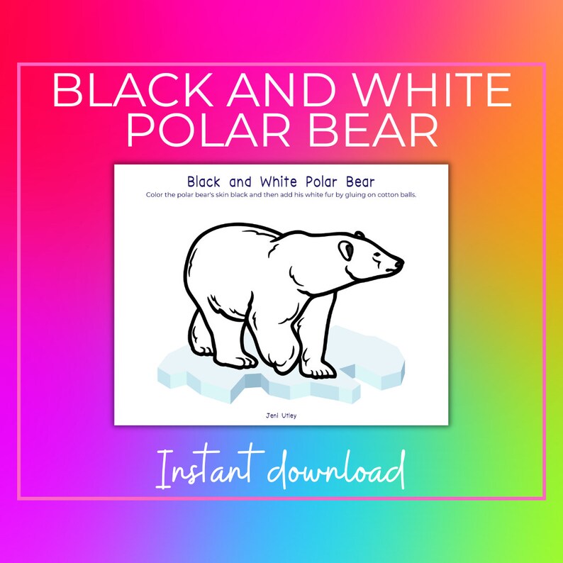 Polar Bear Activity | Preschool Curriculum | Preschool Activities - Etsy