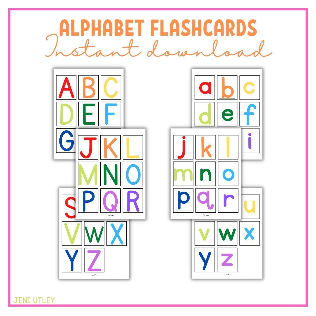 ABC Flashcards | Alphabet Flashcards | Preschool | Homeschool ...