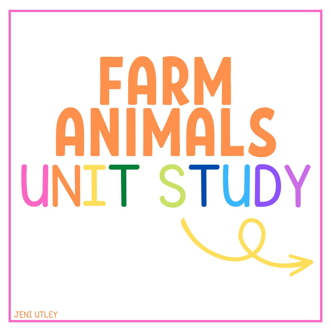 Farm Animal Unit Study for Preschool - Etsy