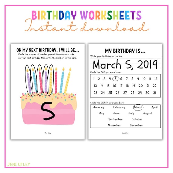 Birthday Worksheets Printables Happy Birthday Coloring Worksheet. Free