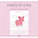 Label the Pig | Parts of a Pig | Learning Activity for Kids | Download ...