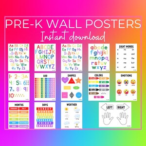 Preschool Wall Posters | Pre-k Wall Posters | Wall Posters ...