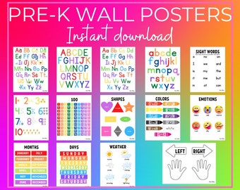 Preschool Wall Posters | Pre-k Wall Posters | Wall Posters ...