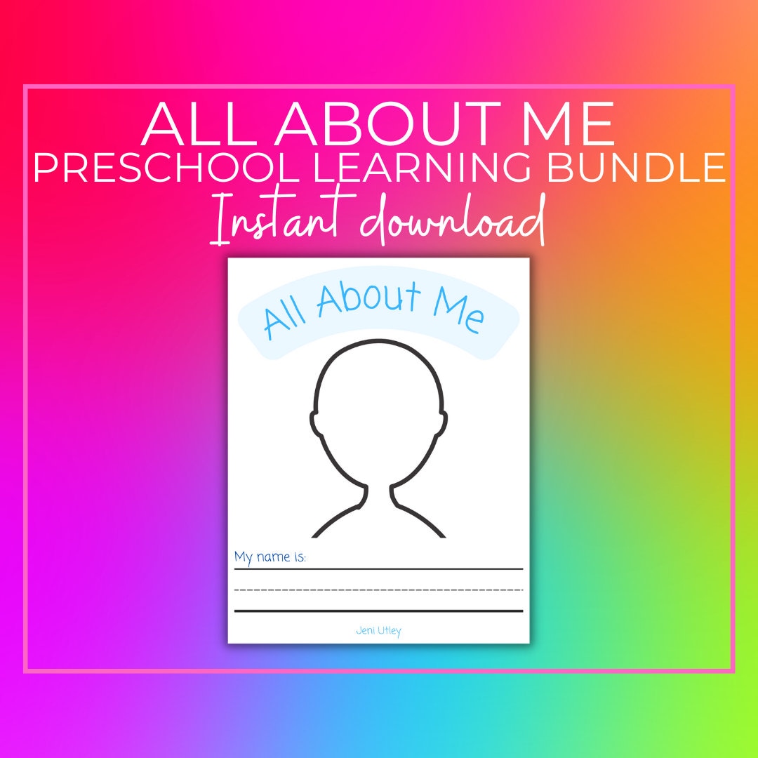 All About Me | Learning Bundle | Preschool | Prek | Preschool ...
