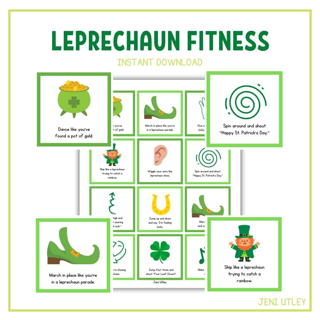 Leprechaun Fitness Activity | St. Patrick’s Day Gross Motor Game ...