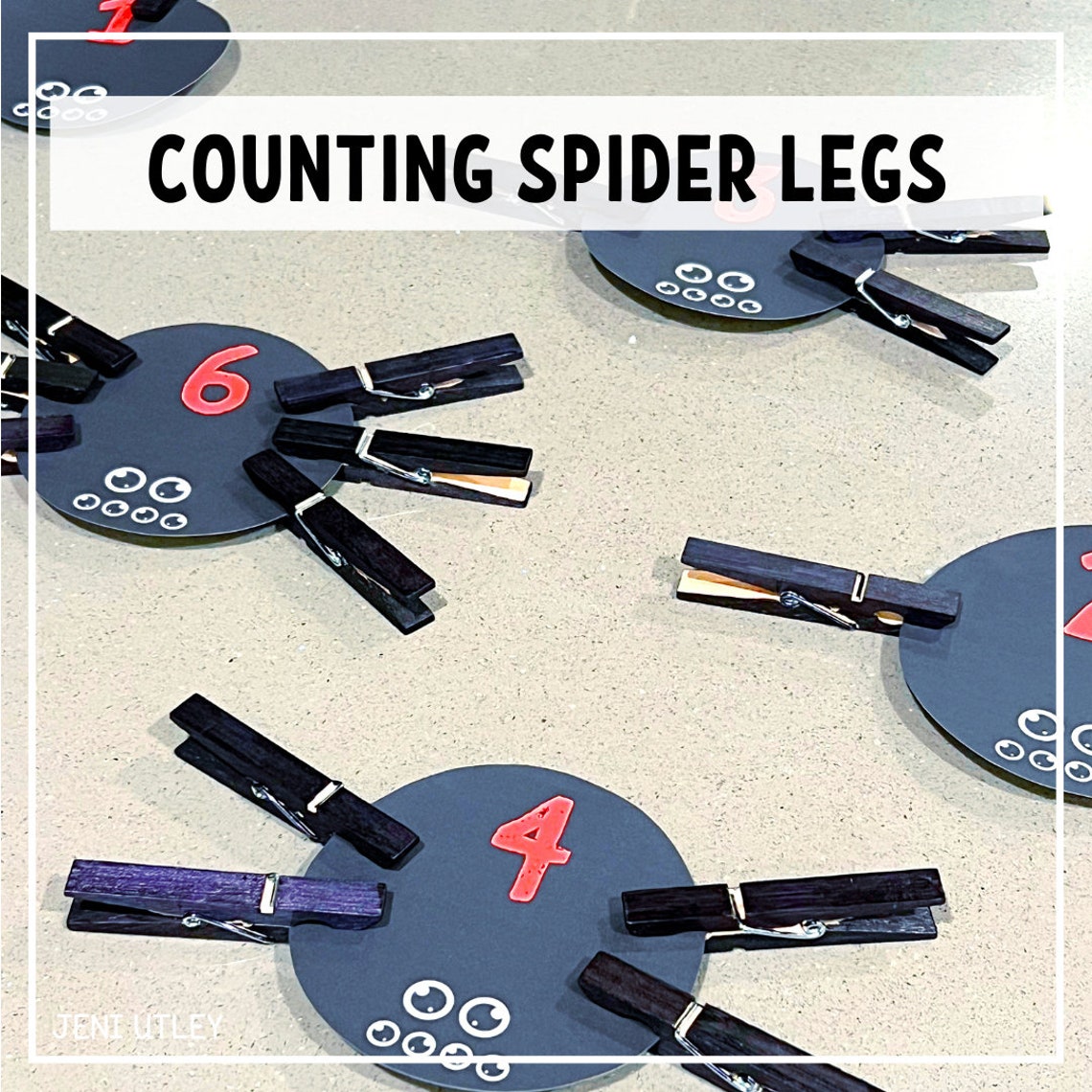 Counting Spider Legs Activity for Preschoolers - Etsy