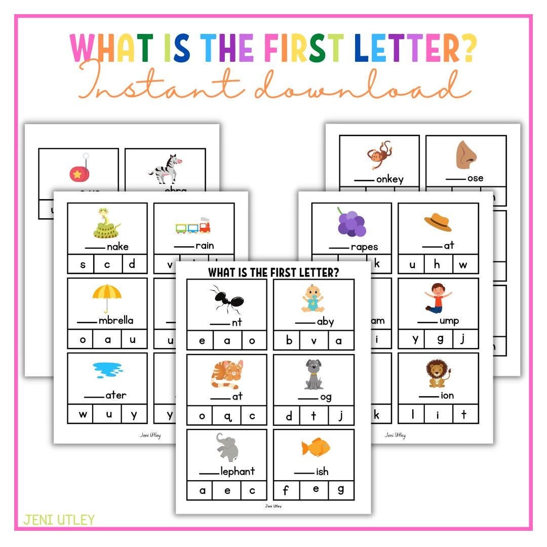 What is the First Letter | Sounds | Learning to Read | Learning Sounds ...