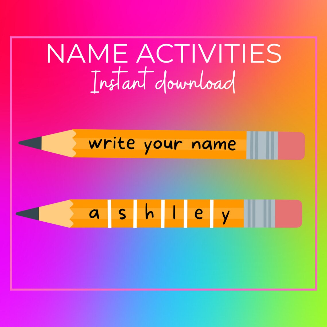 Name Activity Name Writing Name Practice Name Name - Etsy