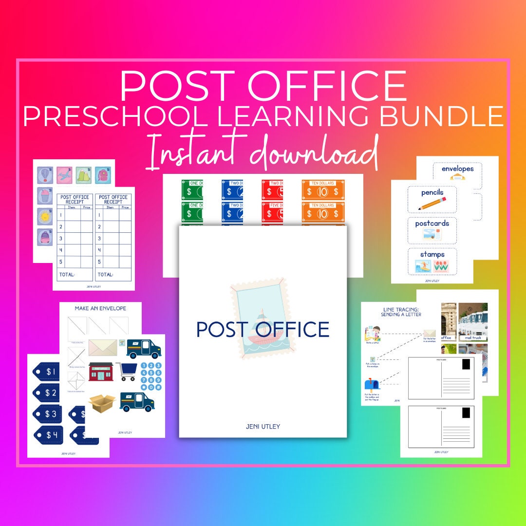 Postal Service | Post Office | Mail Carrier | Learning Bundle ...