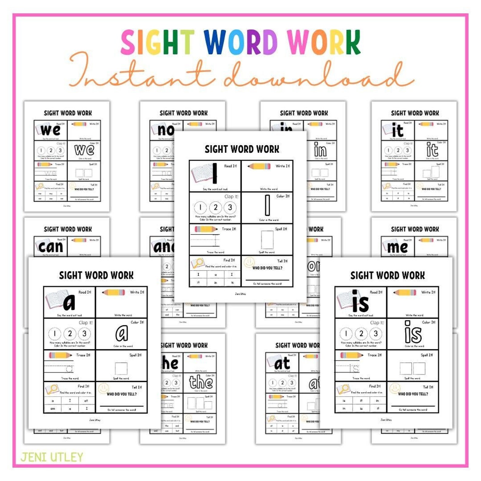 Sight Word Work | Sight Words Practice | Learning Sight Words | Sight ...