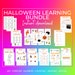 Halloween Learning Bundle Halloween Homeschool Preschool Kindergarten ...