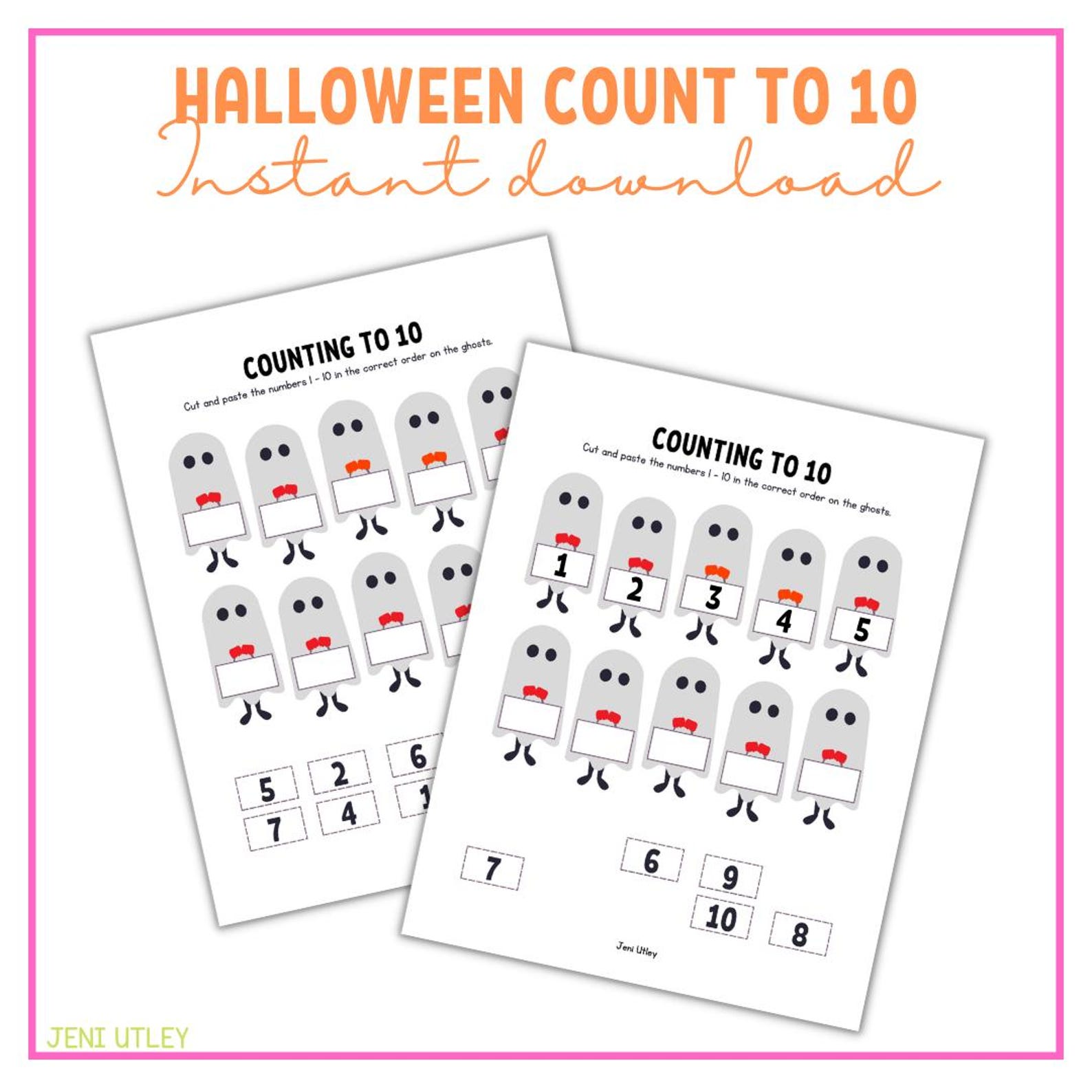 Counting to 10 | Halloween Numbers and Counting Activity - Etsy