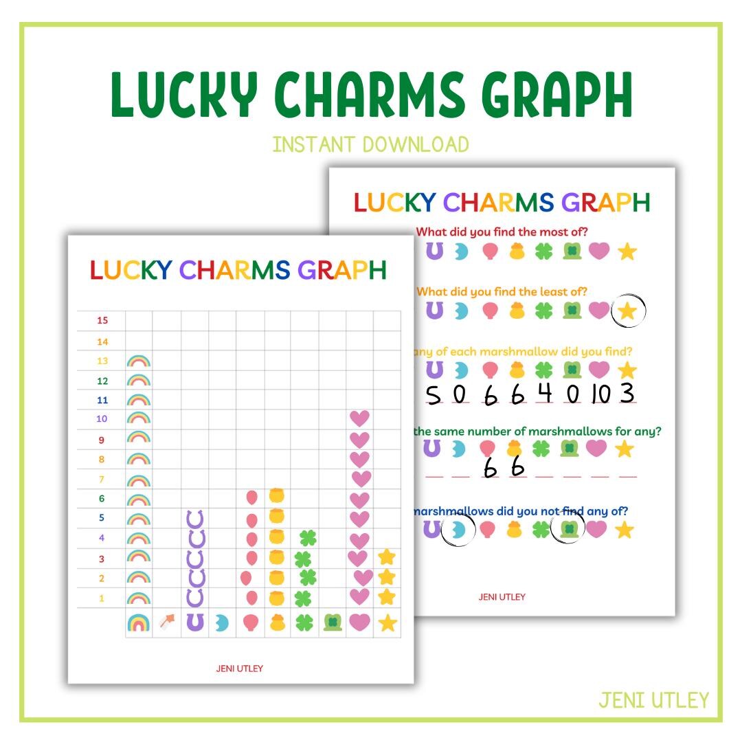 Lucky Charms Learning Activity | Preschool Activity | Homeschool ...