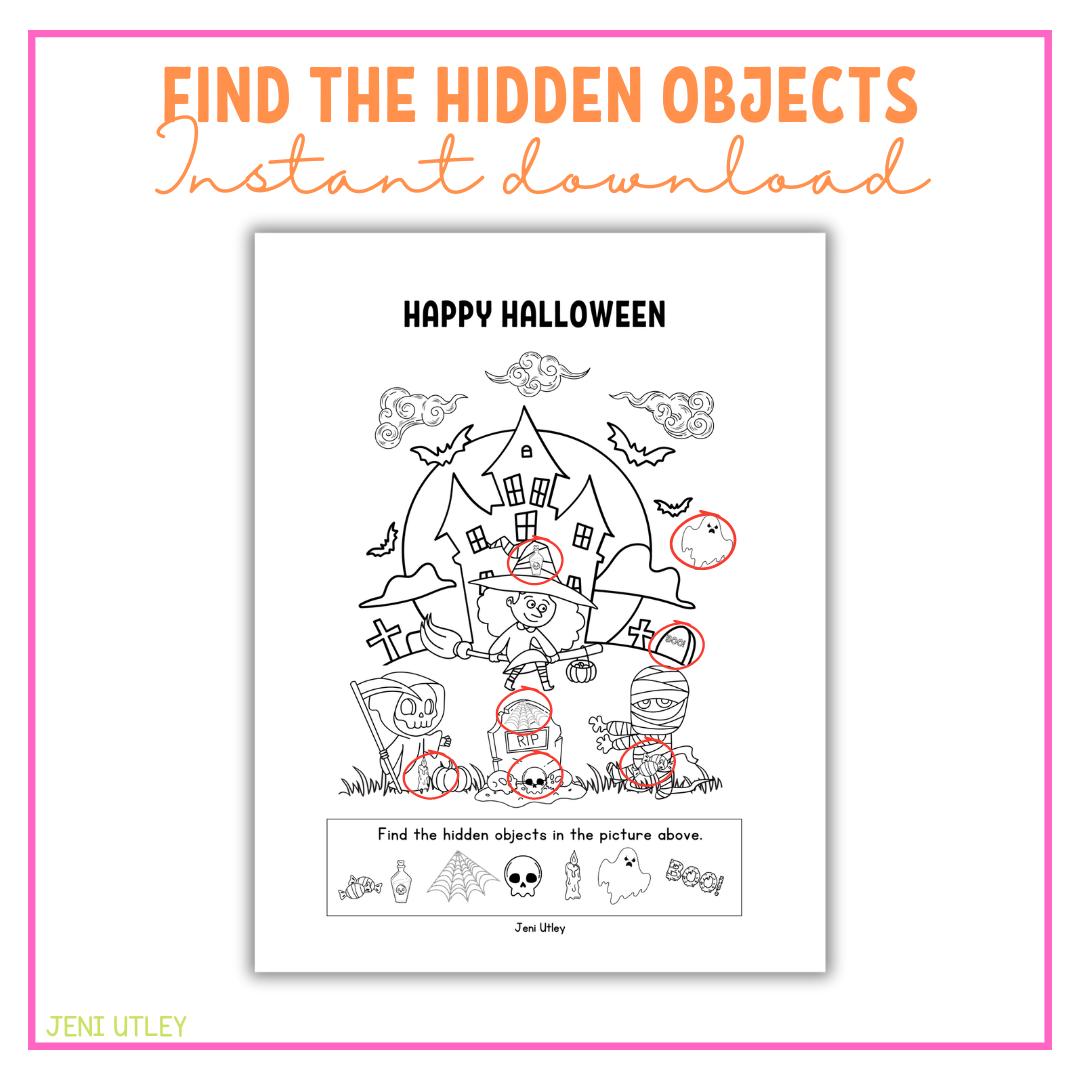 Find the Missing Halloween Objects - Etsy