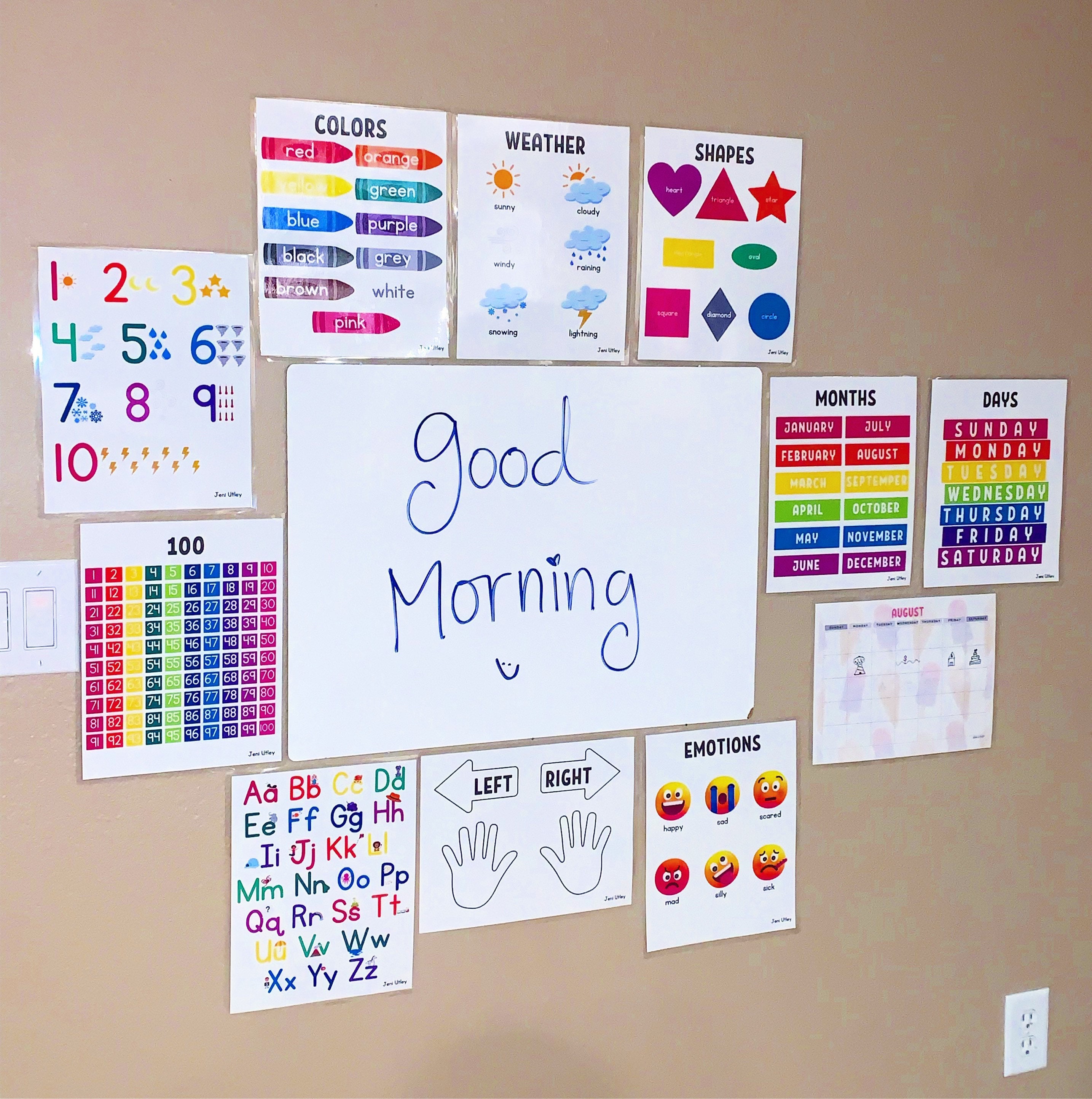 Preschool Wall Posters | Pre-k Wall Posters | Wall Posters ...