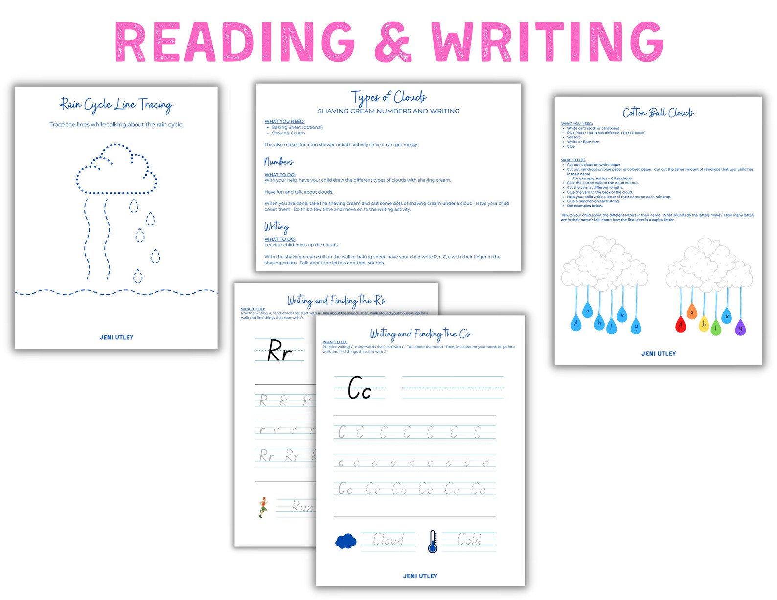 Rain and Clouds Learning Rain Clouds Learning Activities Hands-on ...