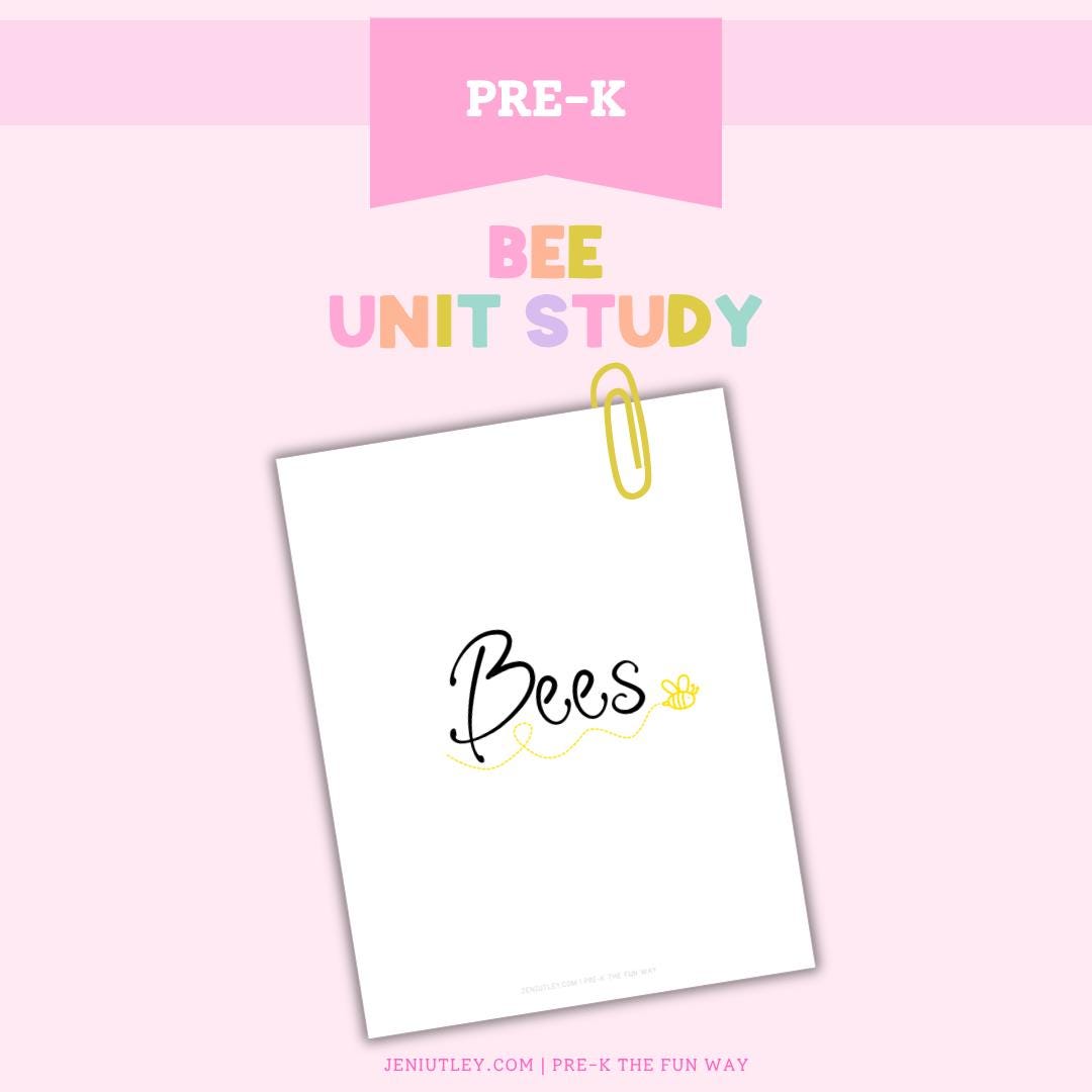 Bee Unit Study for Preschool | Printable Bee Activities | Art, Science ...