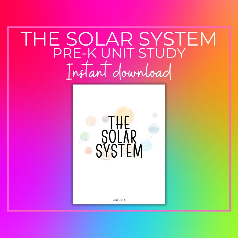 The Solar System Unit Study | Preschool Curriculum | Preschool ...