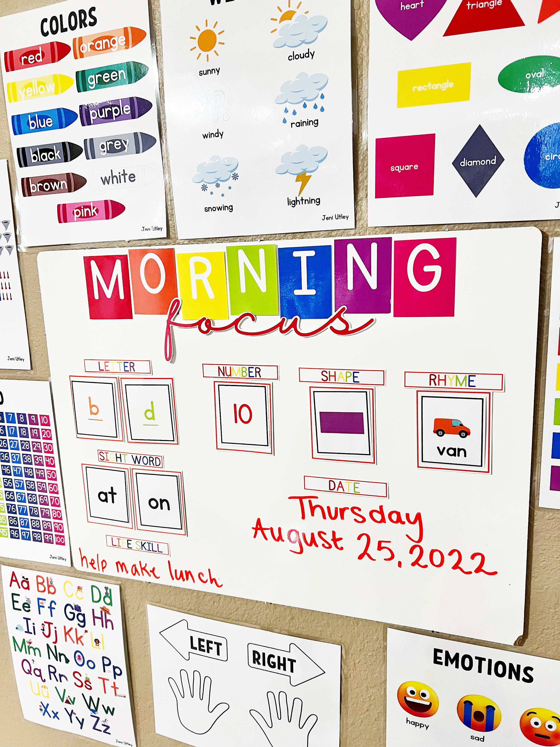 Preschool Circle Time Board | Circle Time Printables | Preschool Flash ...