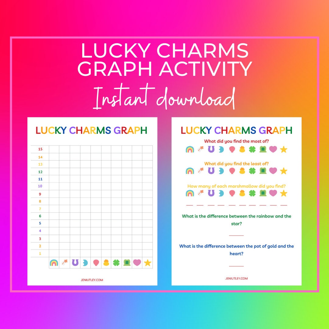 Lucky Charms Learning Activity Preschool Activity - Etsy
