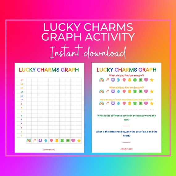 Lucky Charms Learning Activity Preschool Activity | Etsy