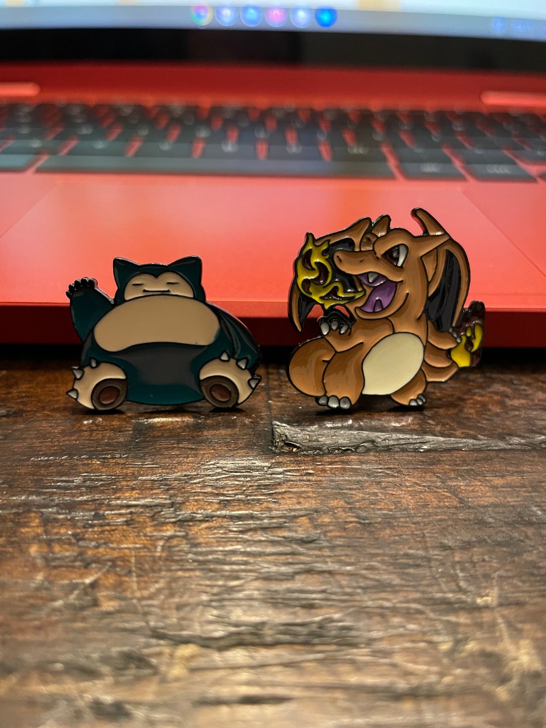Charizard & Snorlax Pin Set - Etsy