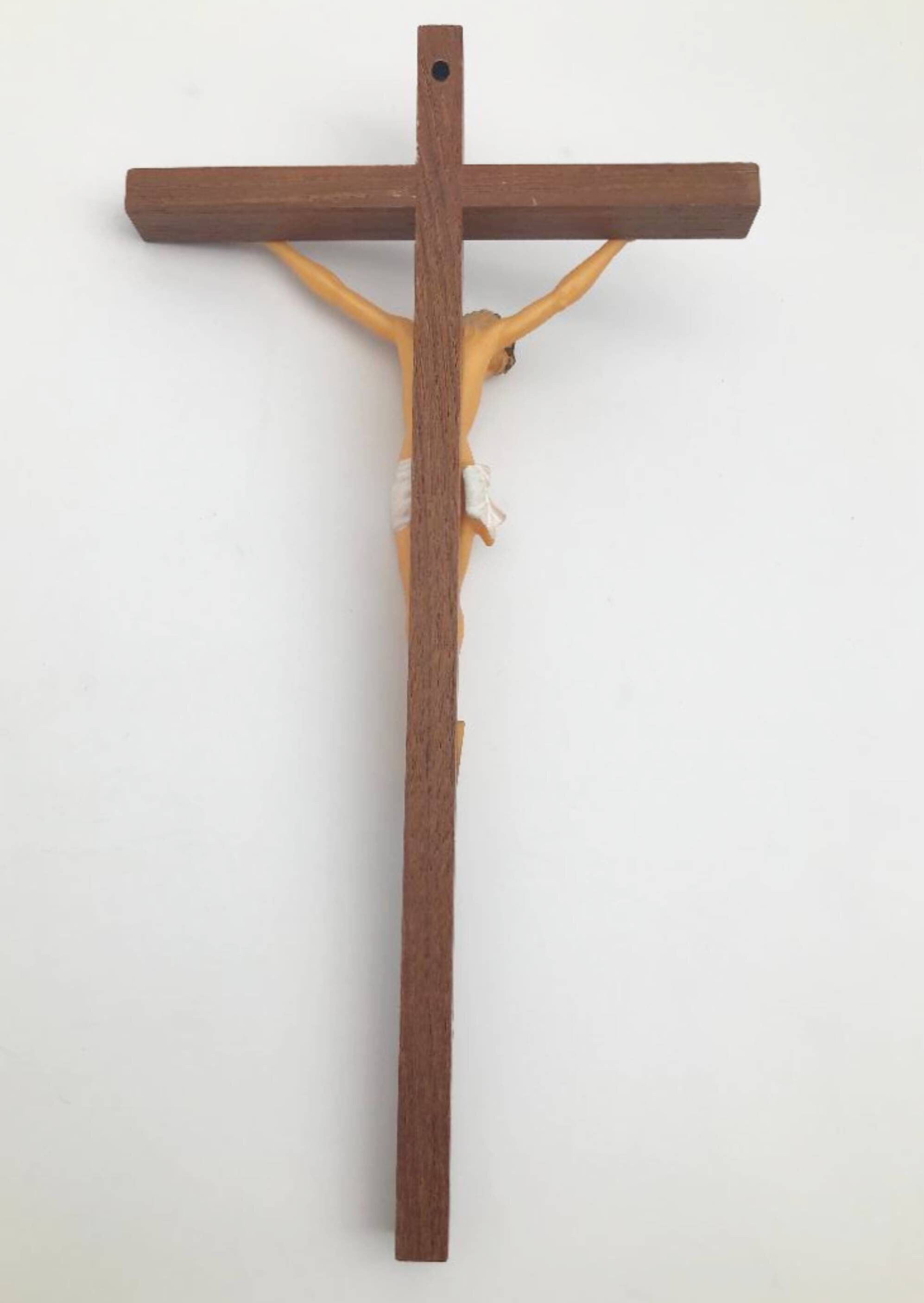 Vintage Wood and Plastic Crucifix - Etsy