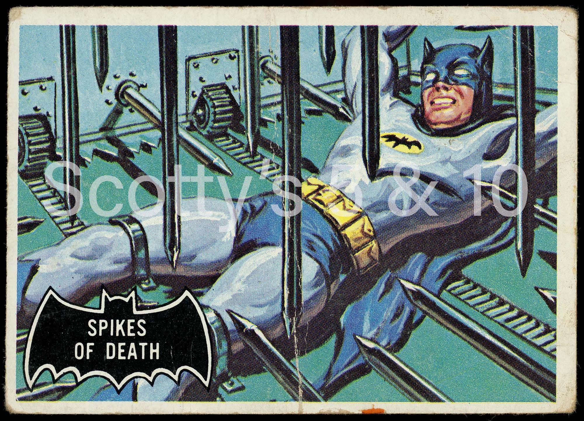 Original 1966 Topps Batman Trading Card Spikes of Death Batman - Etsy