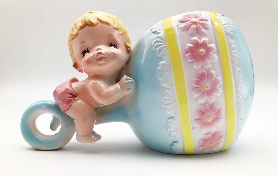 Vintage Baby Rattle Planter - Etsy