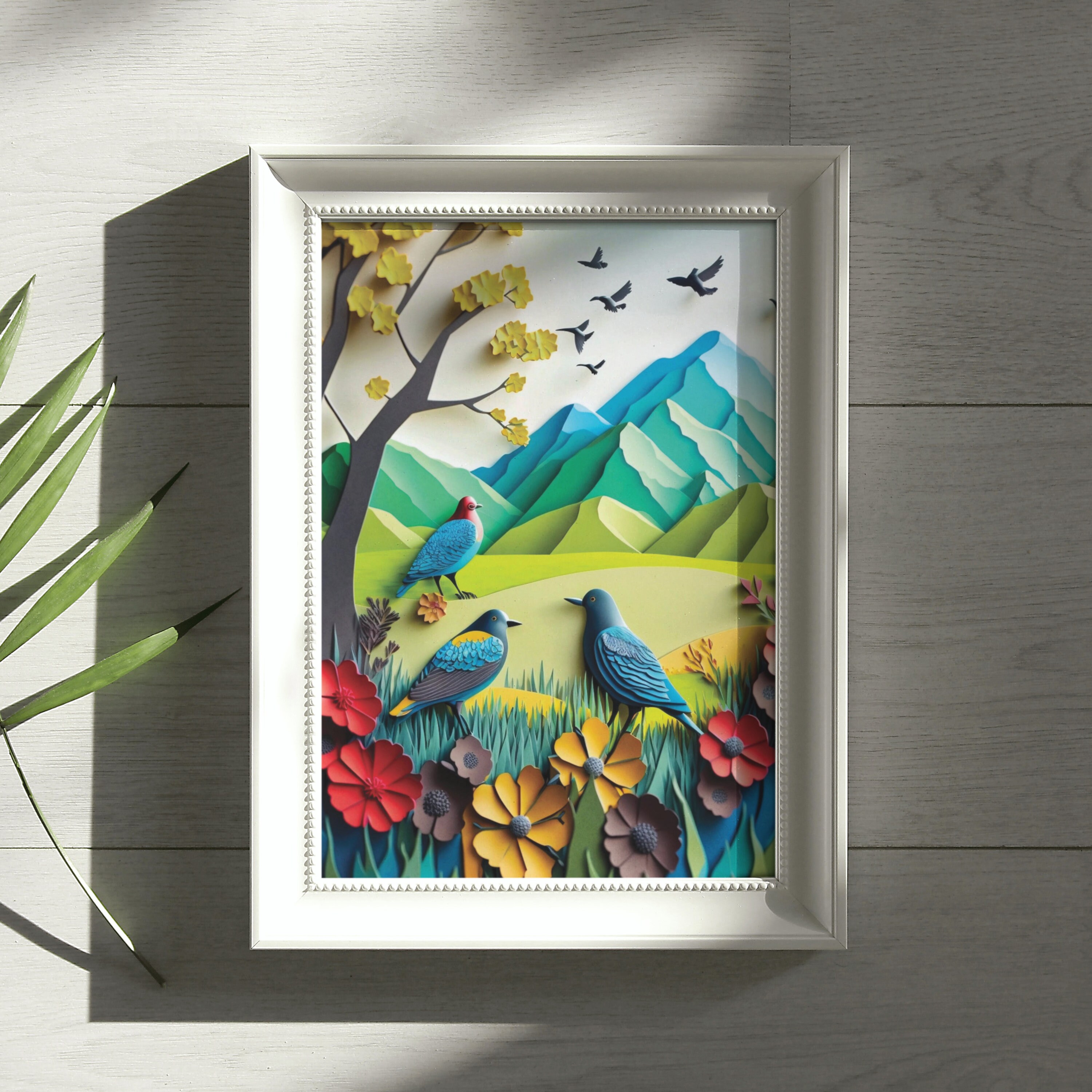 Four Seasons 3d Illustration Paper Craft Style Digital Art Instant ...