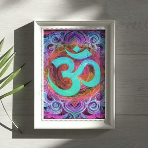 Om in 3 Bright Color Palettes Poster Printable Instant Download Boho ...