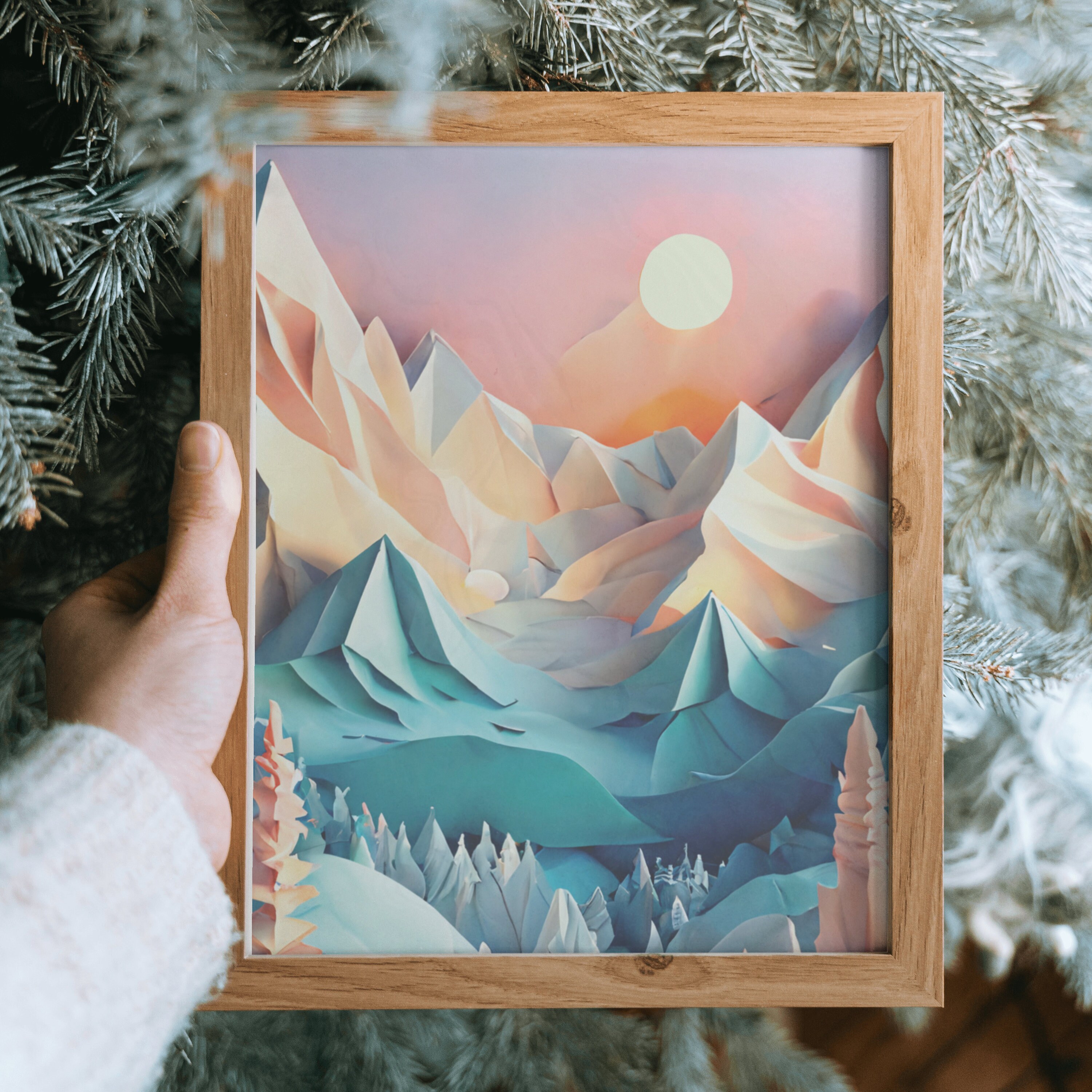 Four Seasons 3d Illustration Paper Craft Style Digital Art Instant ...