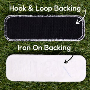 Custom Name Patch | Custom Embroidered Patch | 2"x6" Rectangle | Hook and Loop or Iron-on ...