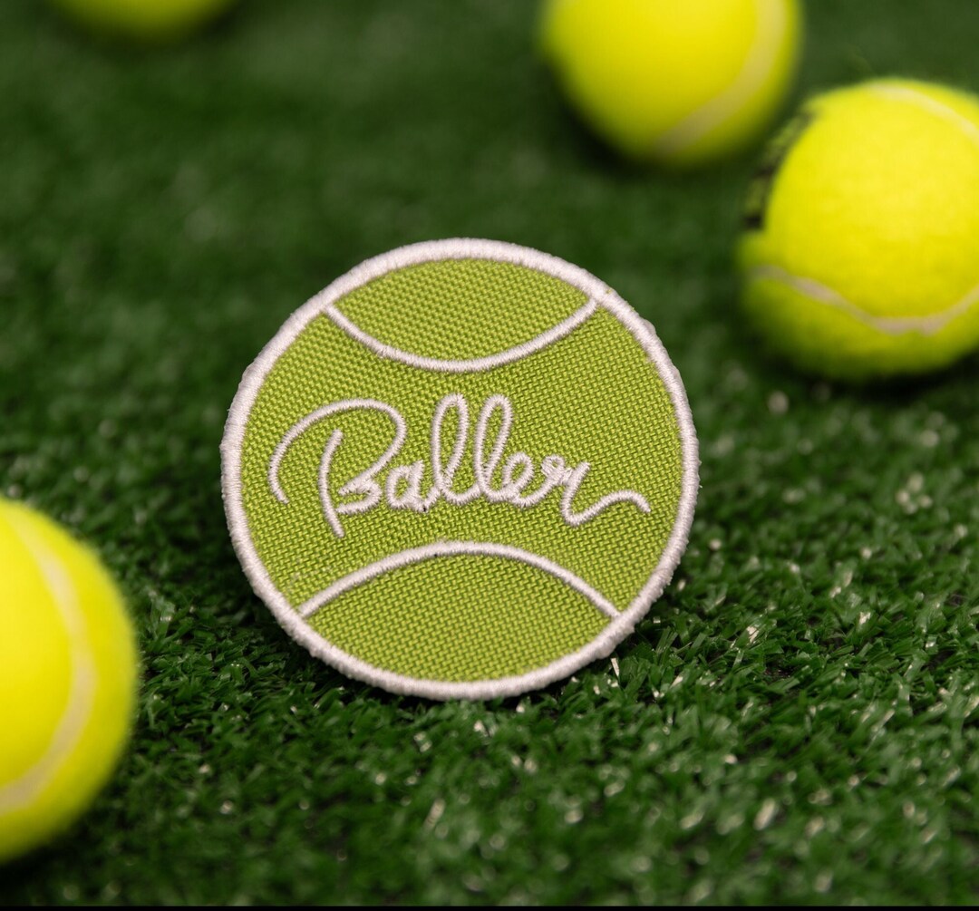 Embroidered Dog Patch | Baller | Tennis Ball - Etsy