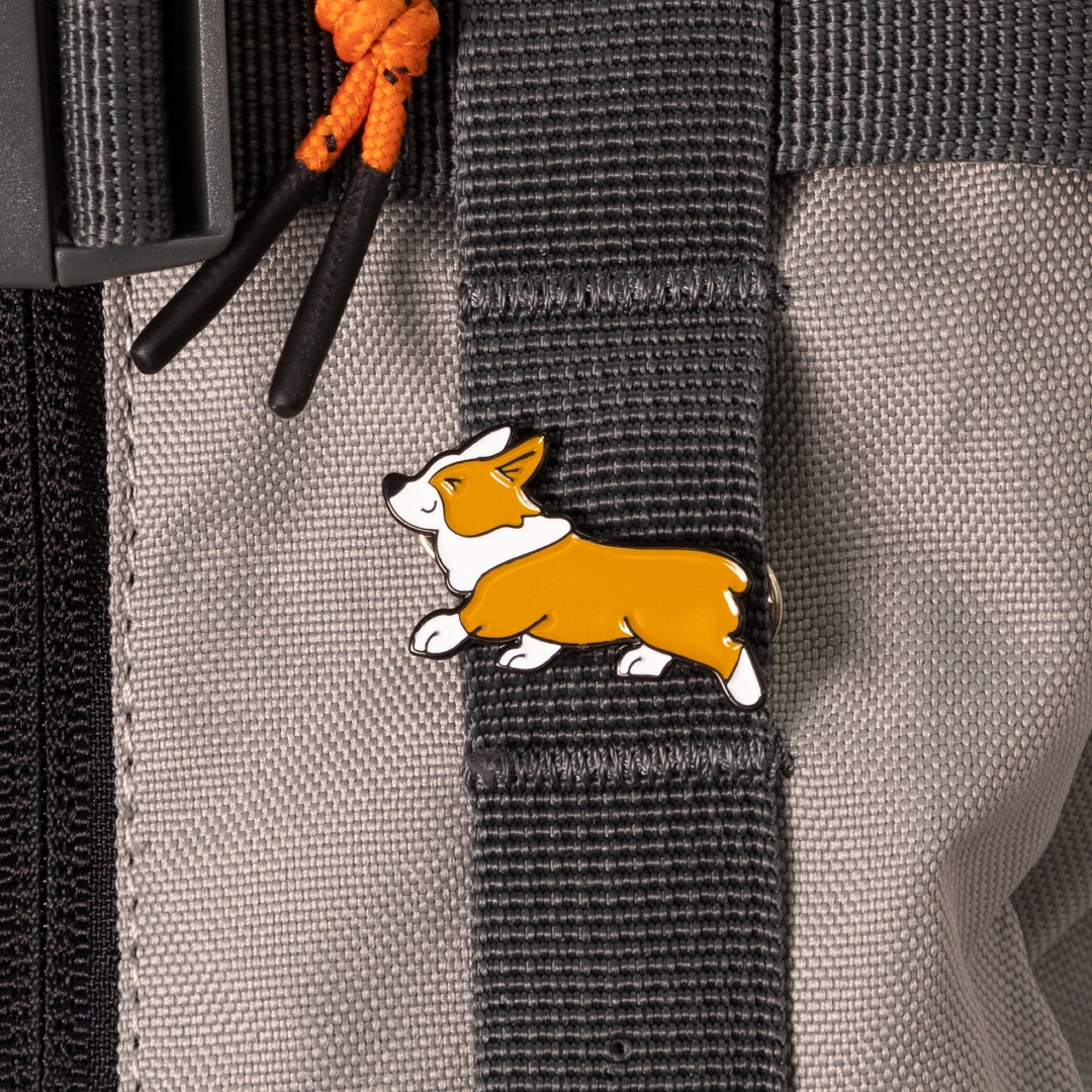 Corgi Enamel Pin | Cute Corgi Strut | Dog Accessories - Etsy