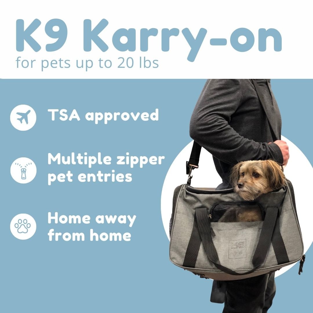 K9 Karry-on: TSA Approved Pet Carrier | Dog Travel | Dog Carrier | Pet ...