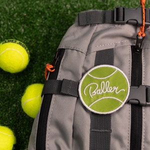 Embroidered Dog Patch | Baller | Tennis Ball - Etsy