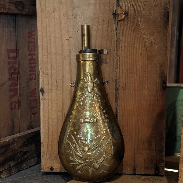 Civil War Powder Flask - Etsy