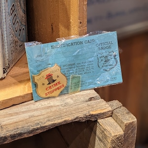 Dick Tracy Crime Stopper Badge and Identification Card - Etsy