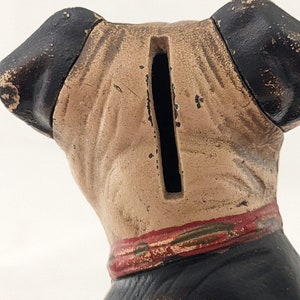 1930's Cast Iron Hubley 826 Sitting Boston Terrier Puppy Dog Bank ...