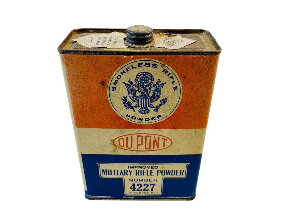 Vintage Dupont Military Rifle Powder Tin- No. 4227 - Etsy