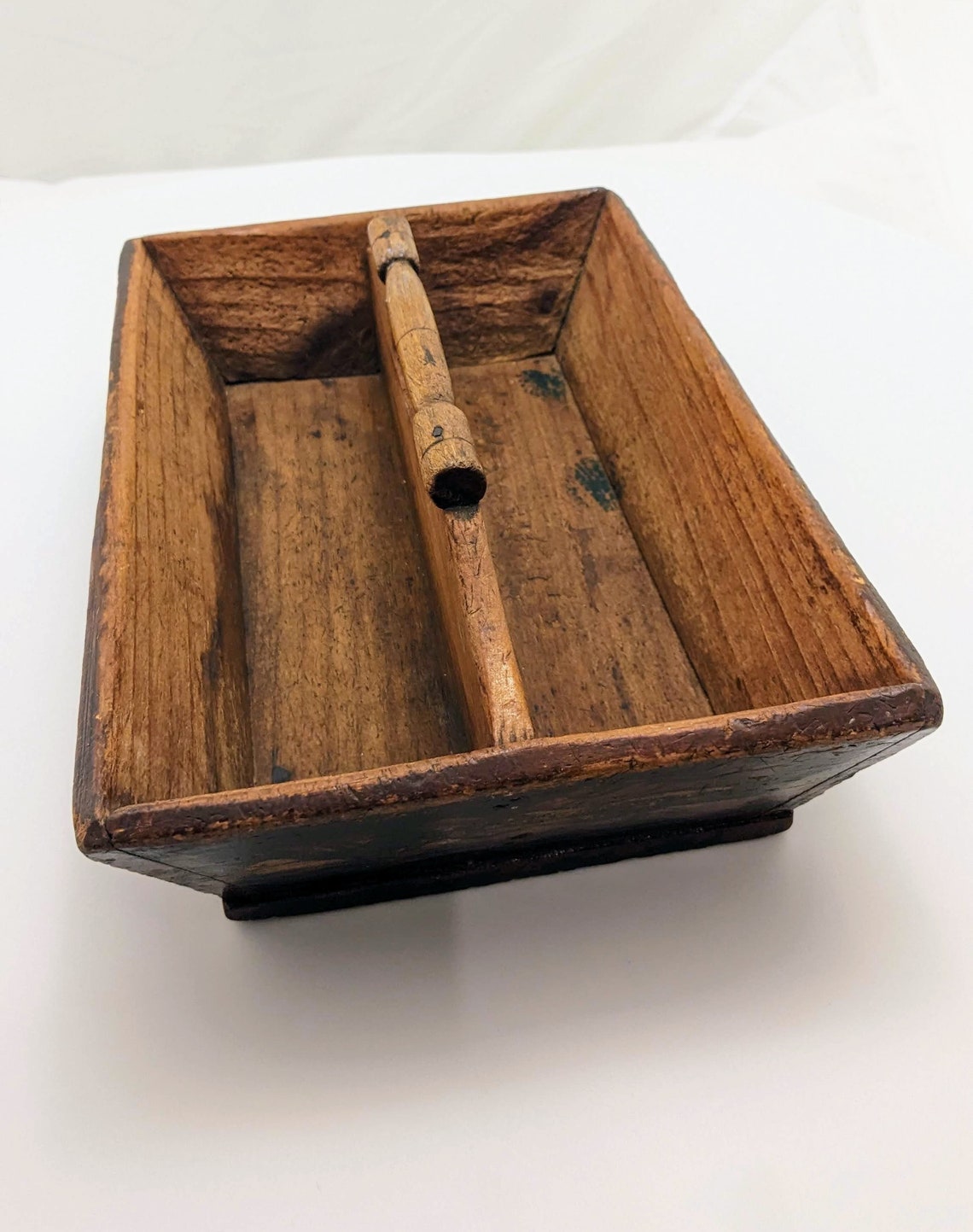 Nova Scotia Grain Painted Cutlery Box, Primitive Wood Tray - Etsy
