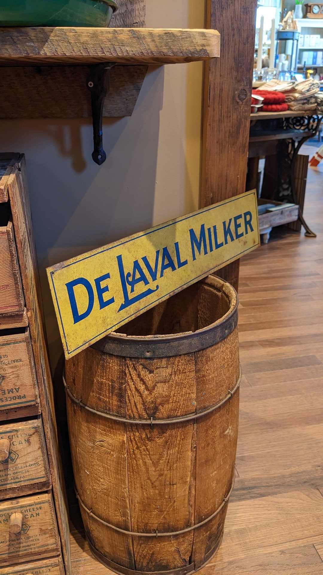 Vintage Delaval Milker Metal Sign, Advertising, Collectable Advertising ...