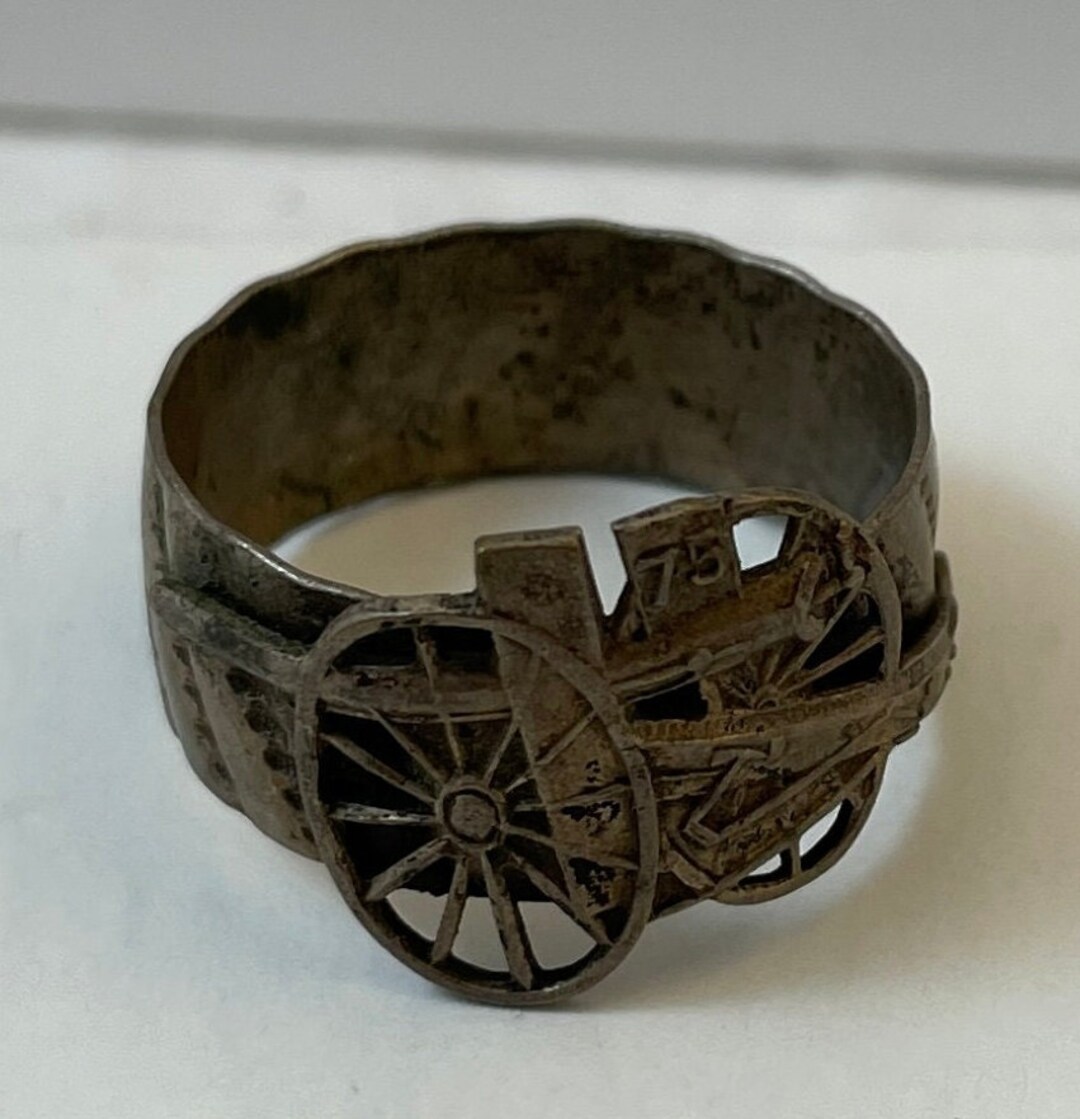 Rare WW1 Trench Art Ring With Cannon - Etsy