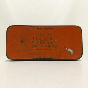Vintage Jacob & Co. Cream Crackers Tin - Etsy