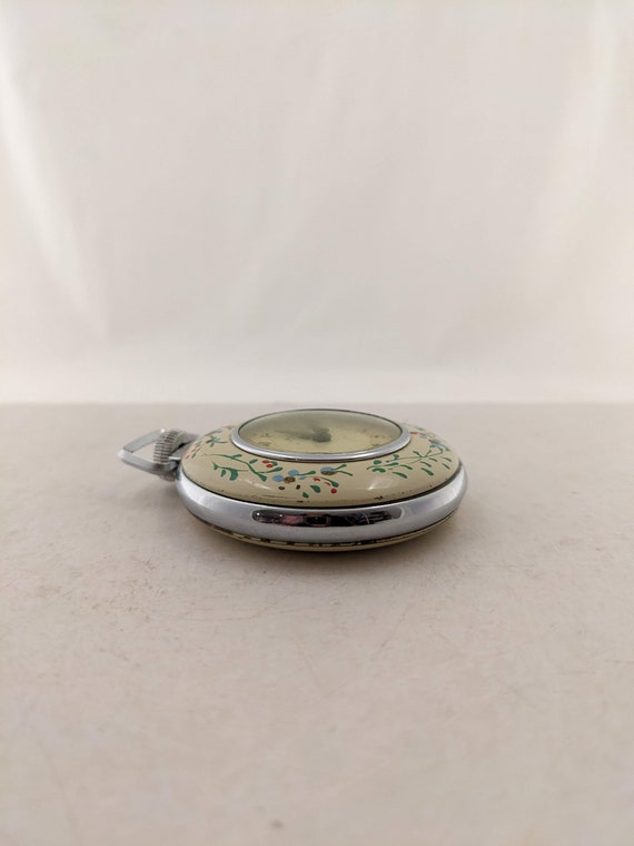 Ingraham Enamelled Pocket Watch- Working - Gem