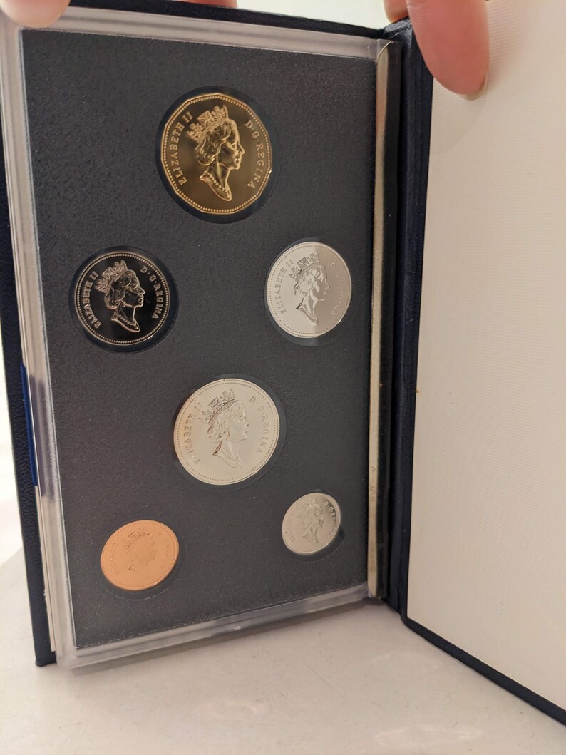 1990 Royal Canadian Mint Specimen Coin Set - Etsy