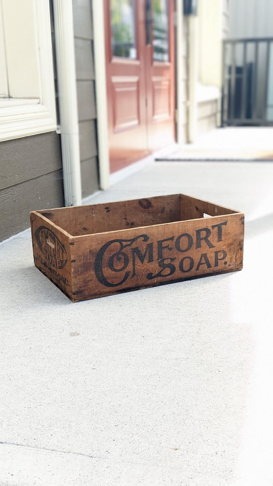 Antique Comfort Soap Crate - Etsy
