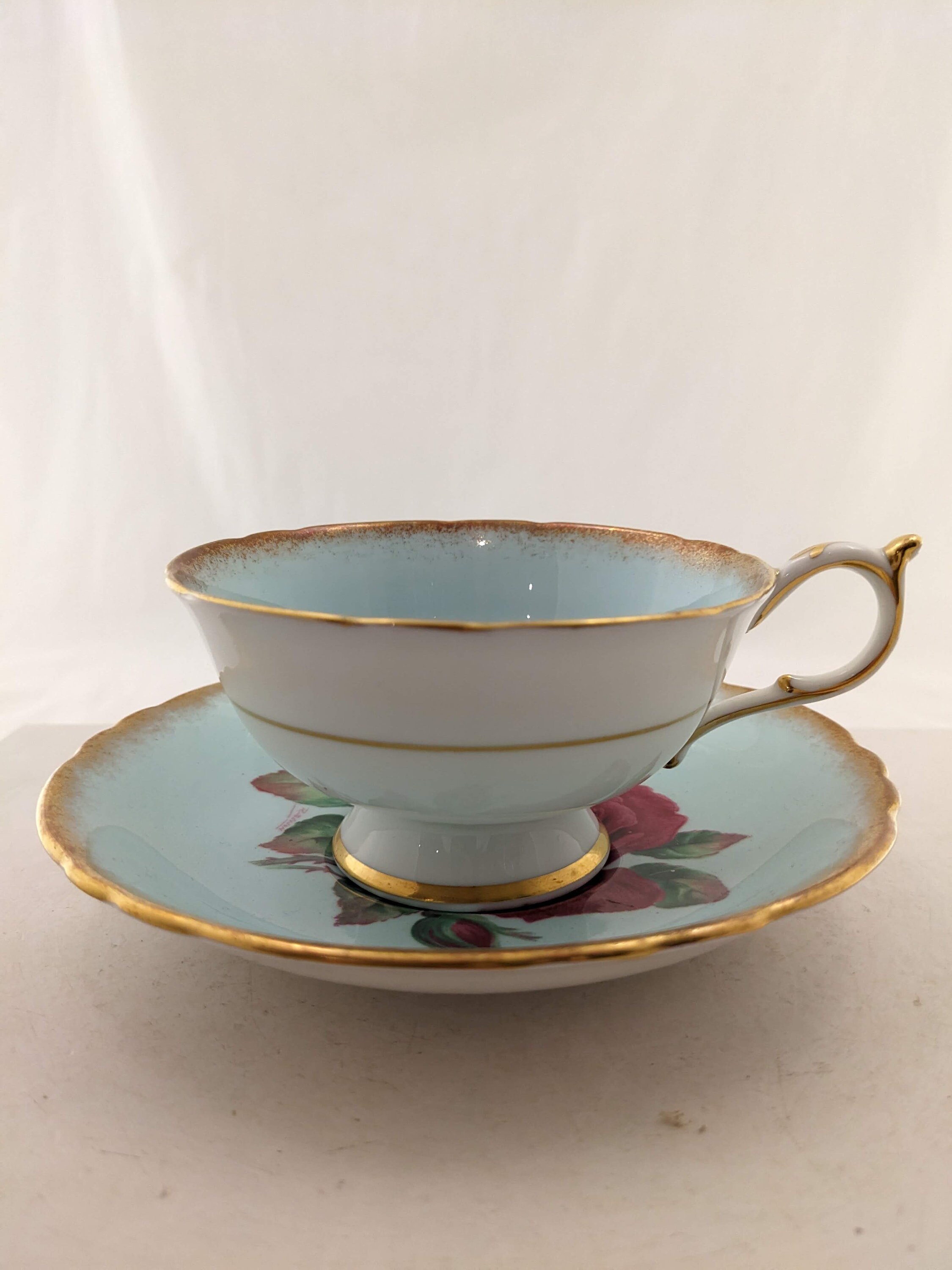 Vintage Paragon Double Warrant Signed Cabbage Rose Teacup and Saucer - Etsy