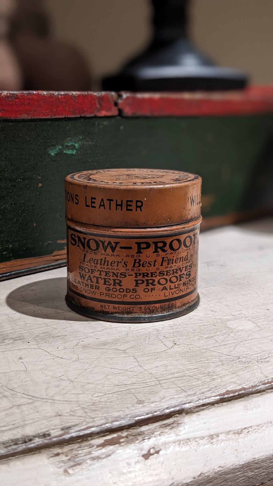 Vintage Snow Proof and Water Proof Tin - Etsy